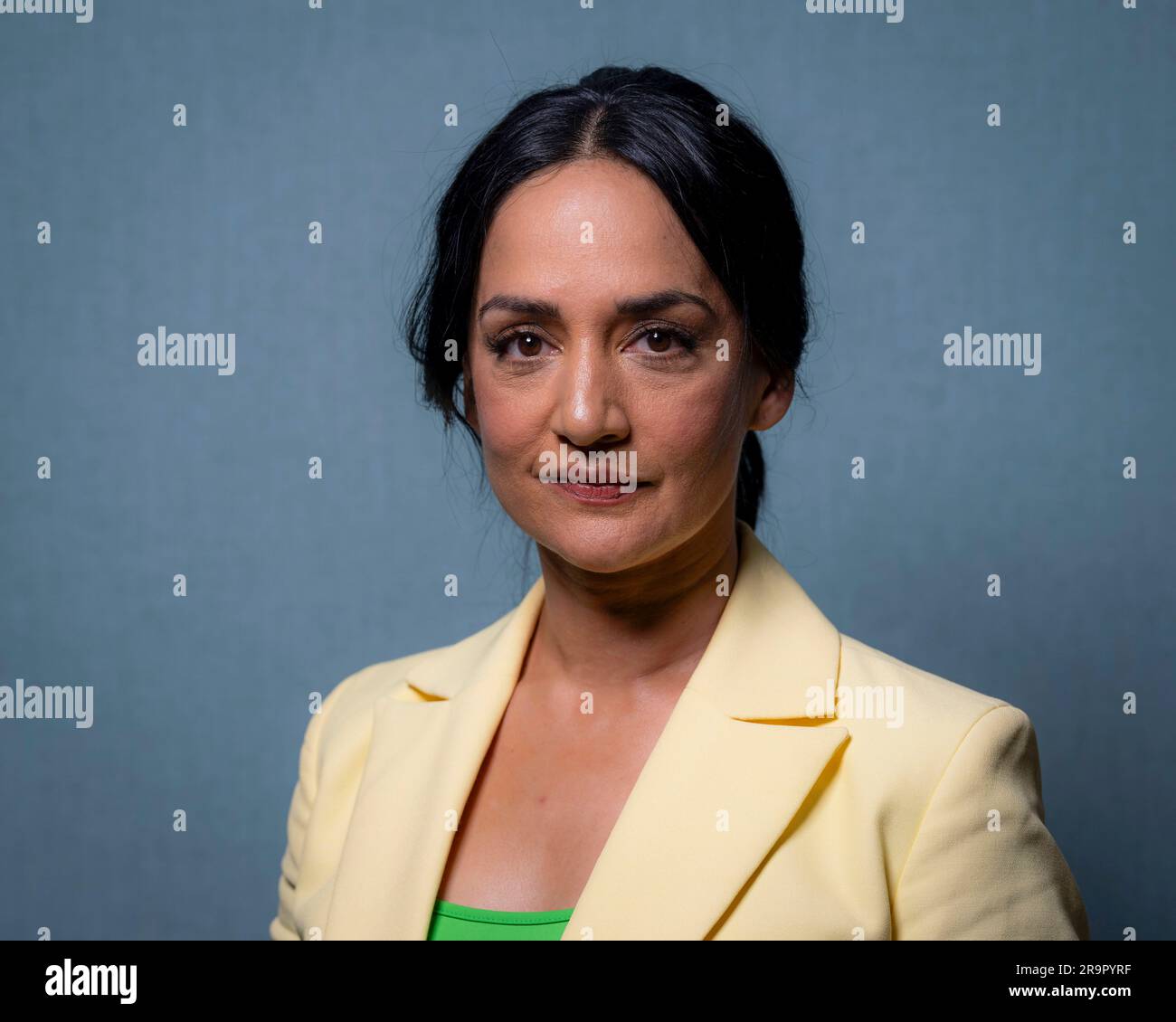 Archie Panjabi poses for portrait photographs to promote the television ...