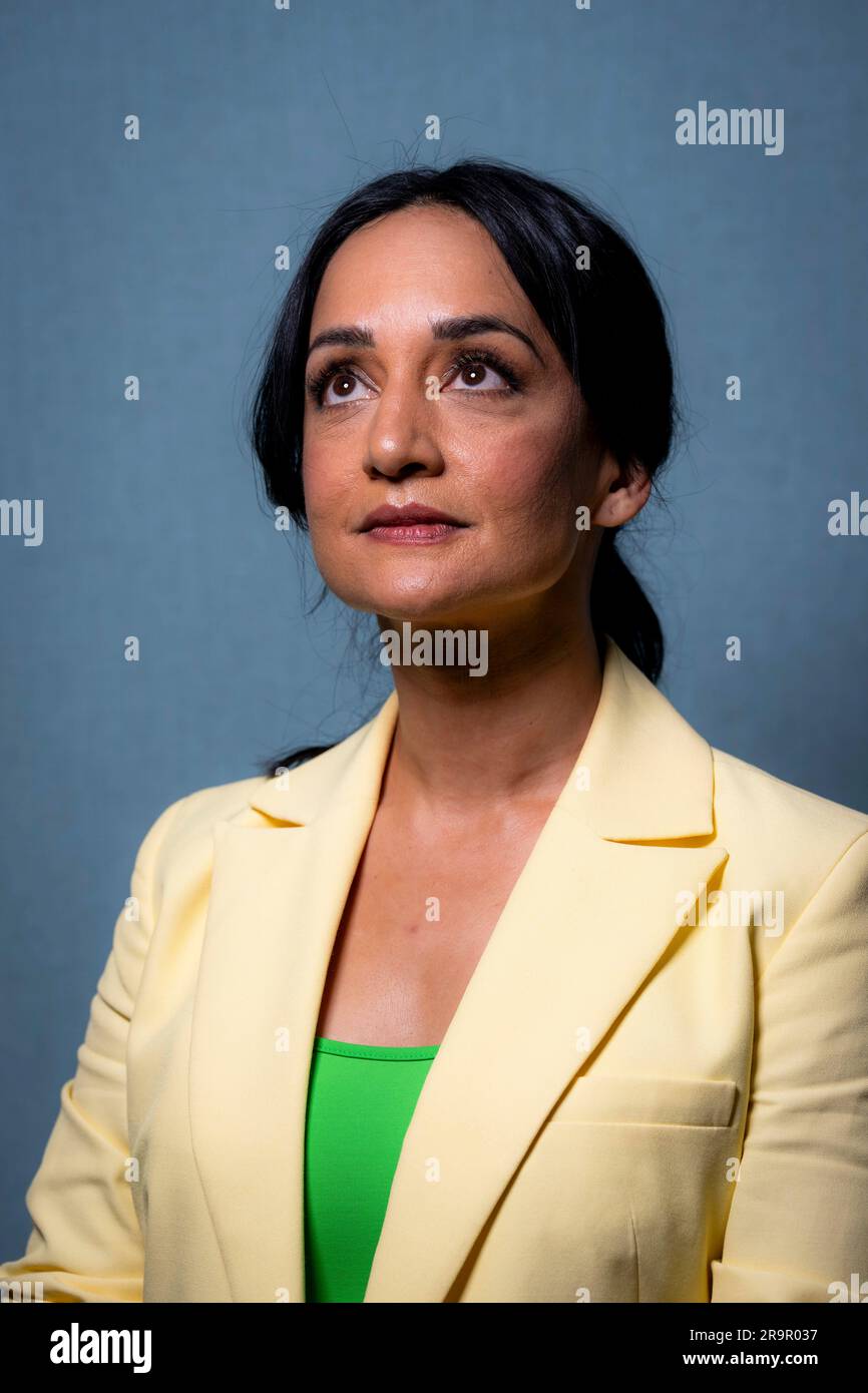 Archie Panjabi poses for portrait photographs to promote the television ...
