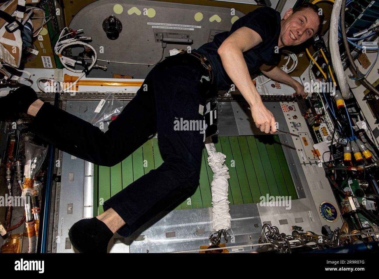 Treadmill 2 (T2) Rack Rotation Part 1. iss069e014391 (May 16, 2023 ...