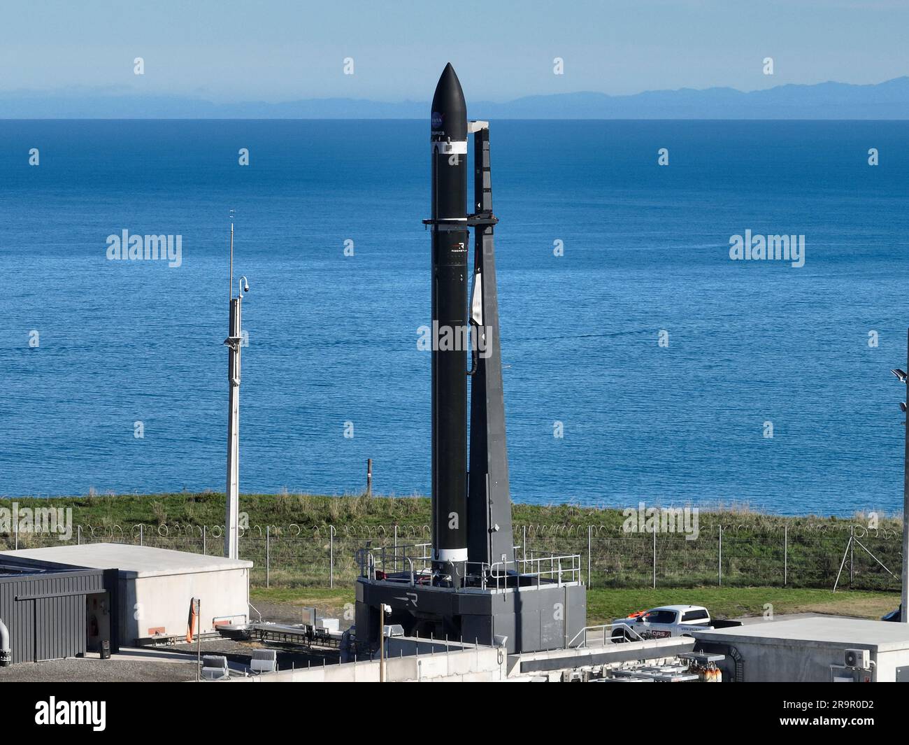 TROPICS Rocket Launch. A Rocket Lab Electron rocket stands on Pad B ...