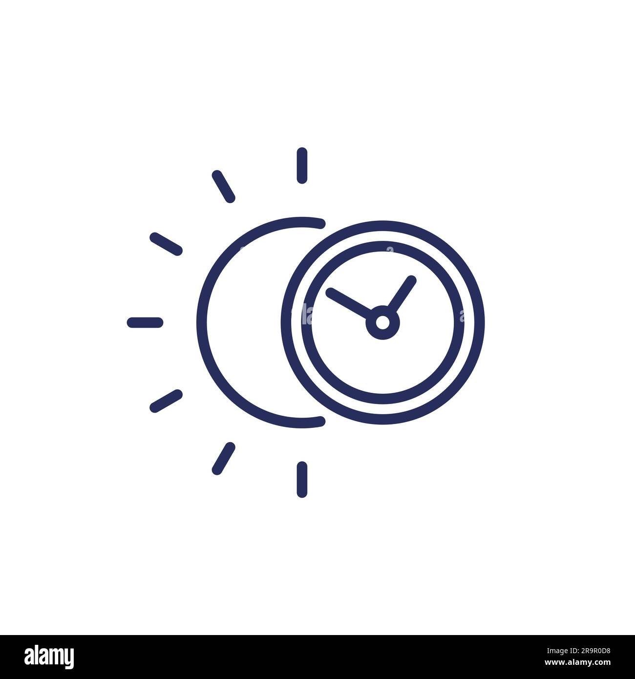 Sunny clock Stock Vector Images - Alamy