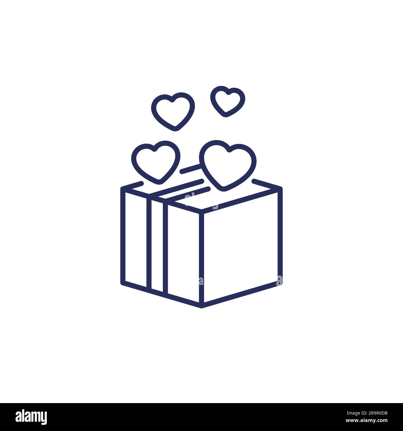 Parcel box package charity Cut Out Stock Images & Pictures - Alamy