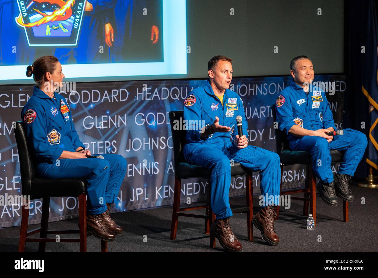 NASA’s SpaceX Crew-5 Employee Engagement Event. NASA astronauts Nicole ...