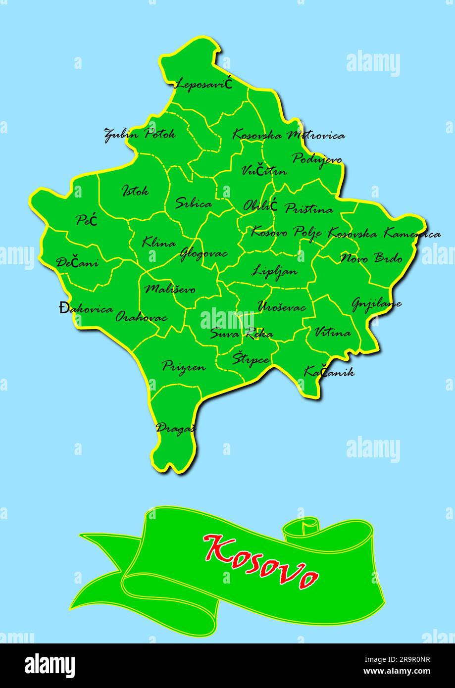 Kosovo boundary hi-res stock photography and images - Alamy