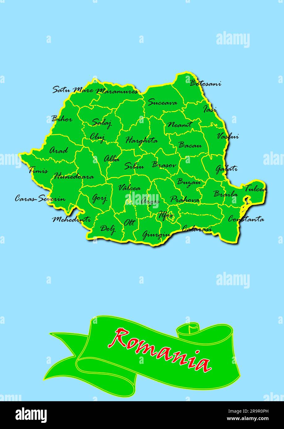 Modern europe map hi-res stock photography and images - Alamy