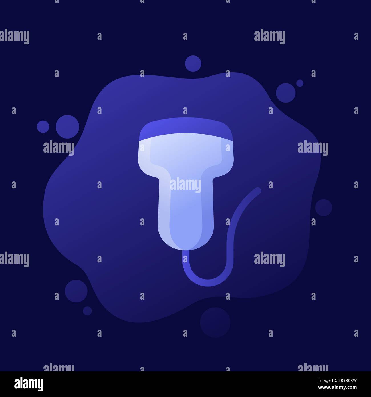 ultrasound icon, ultrasonic scanning vector design Stock Vector Image ...