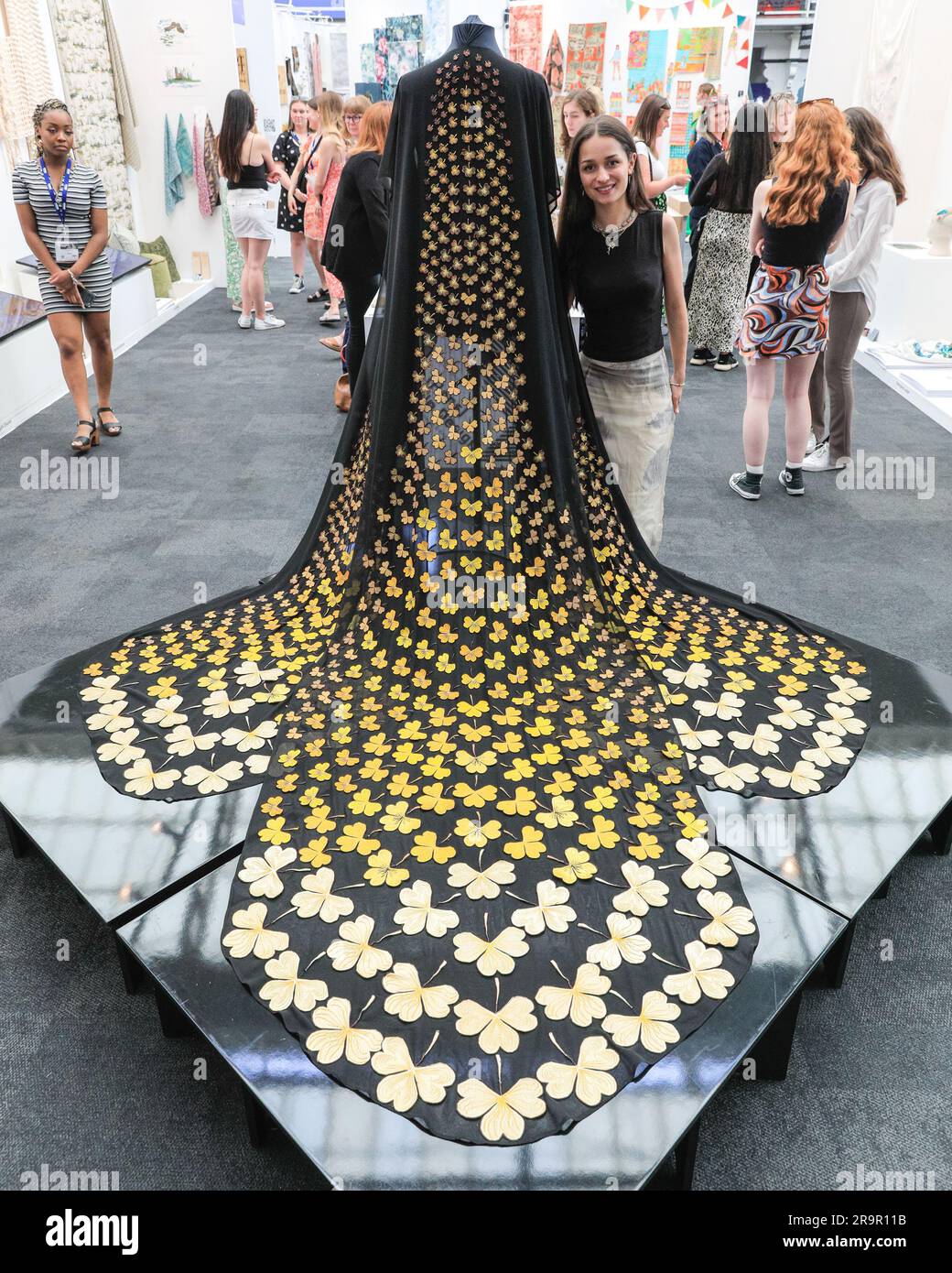 London, UK, 28th June 2023. Textile Designer Madelaine Atkinson ...