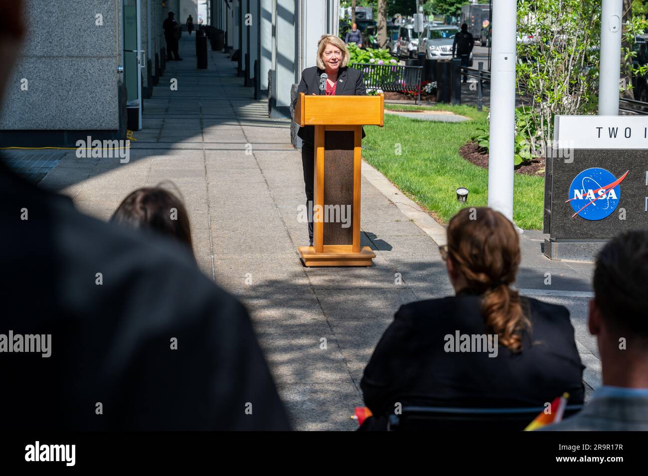 Pride Progress Flag Raising Ceremony at NASA HQ. NASA Deputy ...