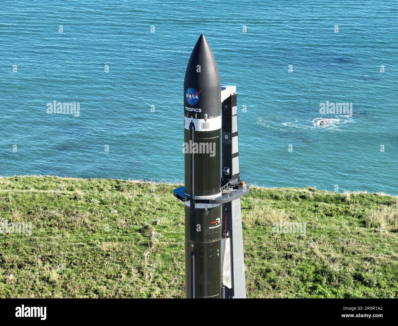 TROPICS Rocket Launch. A Rocket Lab Electron rocket stands on Pad B ...