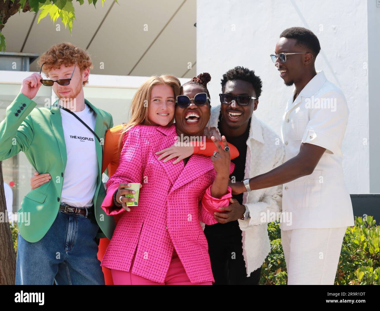 Cannes, France, 23rd May, 2023. Tom Menanteau, Chine Thybaud, Claudia ...