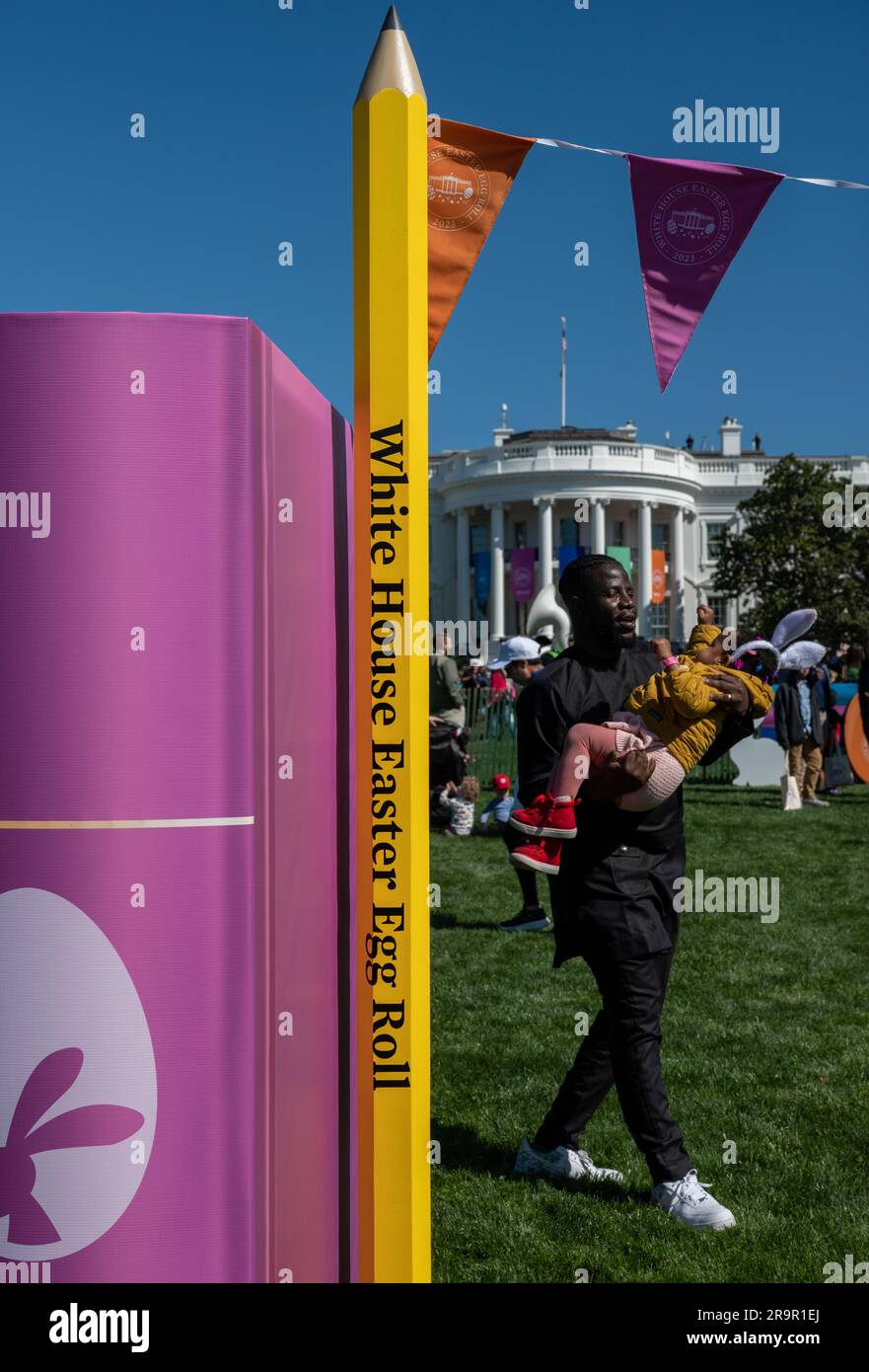 NASA STEM Activities at the White House Easter Egg Roll. Guests are ...