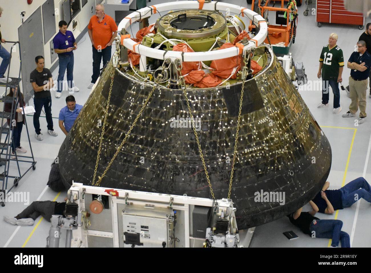 Artemis I Orion Heat Shield Inspections. Inside the Multi Payload ...