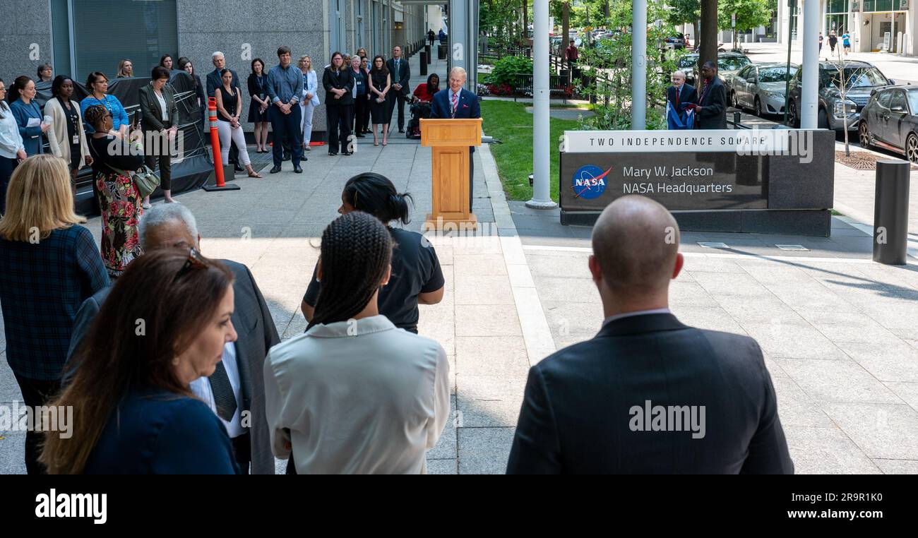 NASA HQ Juneteenth Flag Raising Ceremony. NASA Administrator Bill ...