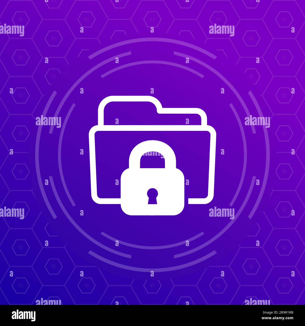 locked folder icon for web Stock Vector Image & Art - Alamy