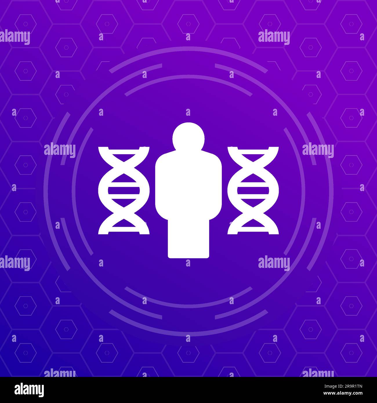 human genome, DNA vector icon Stock Vector Image & Art - Alamy