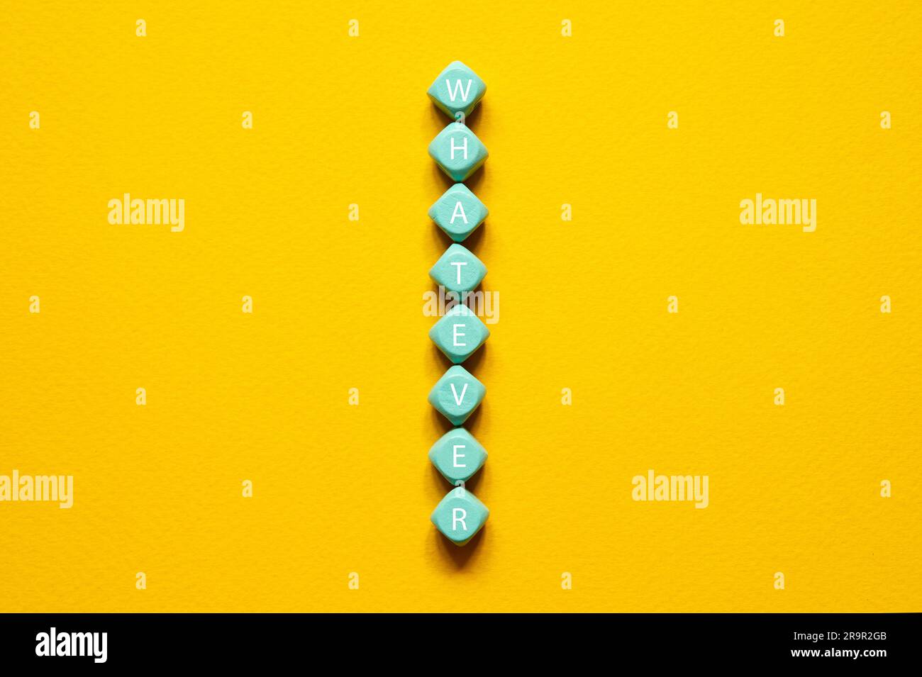 Whatever - word concept on building blocks, text Stock Photo - Alamy