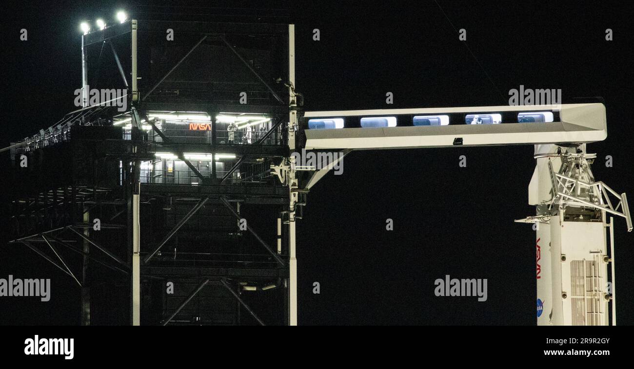 NASA’s SpaceX Crew-6 Launch. NASA astronauts Stephen Bowen and Warren ...