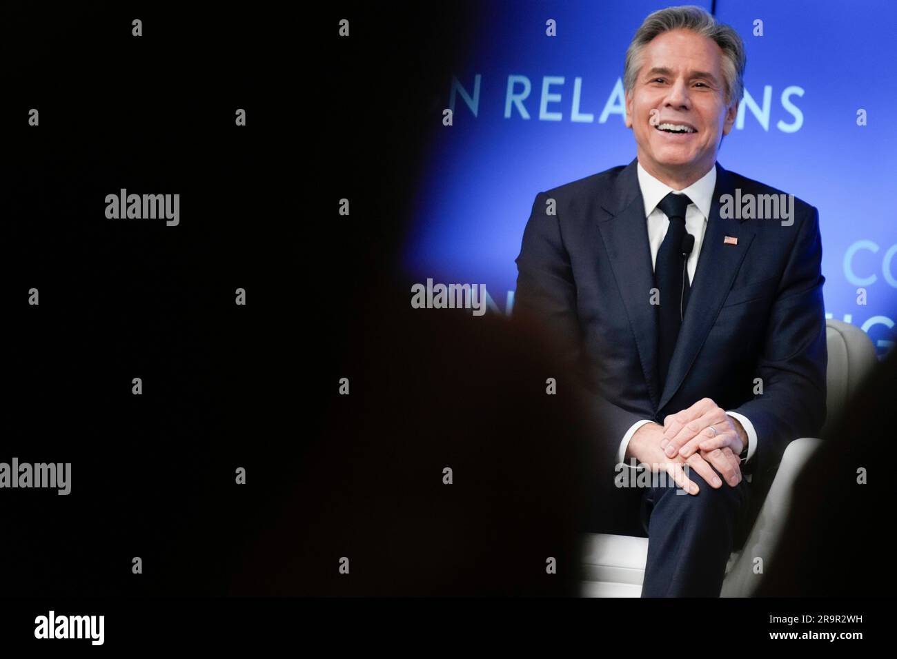 U.S. Secretary of State Antony Blinken speaks at the Council on Foreign ...