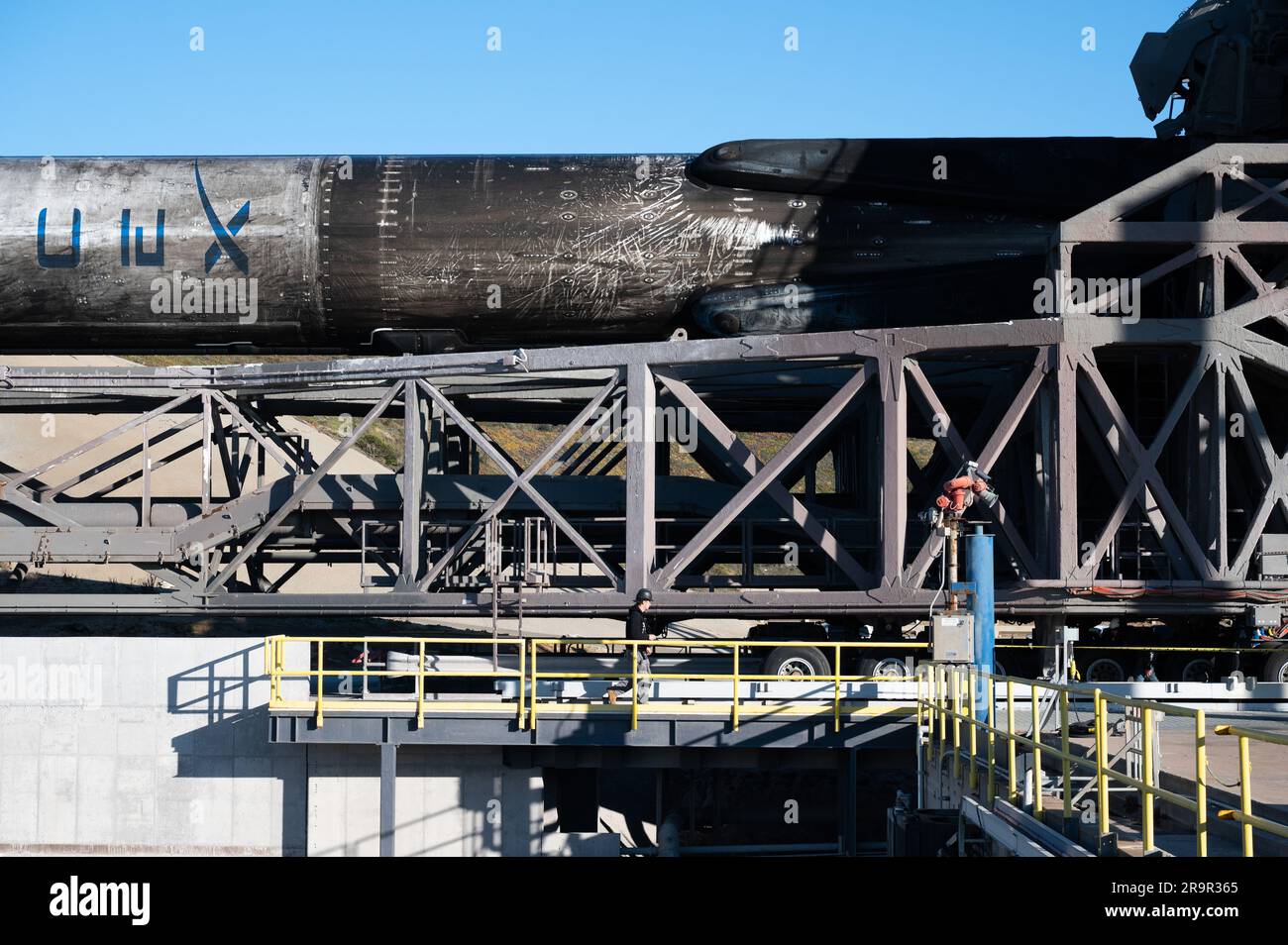 SWOT Rollout. A SpaceX Falcon 9 rocket with the Surface Water and Ocean ...