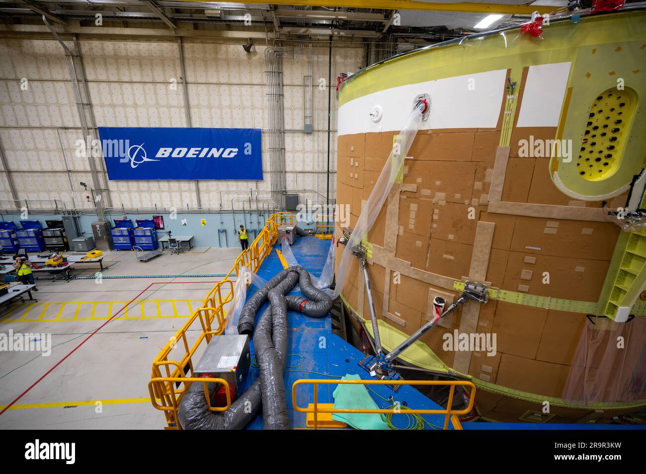 . On May 24, 2022, the core stage production team moved the Space Launch System (SLS) rocket ...