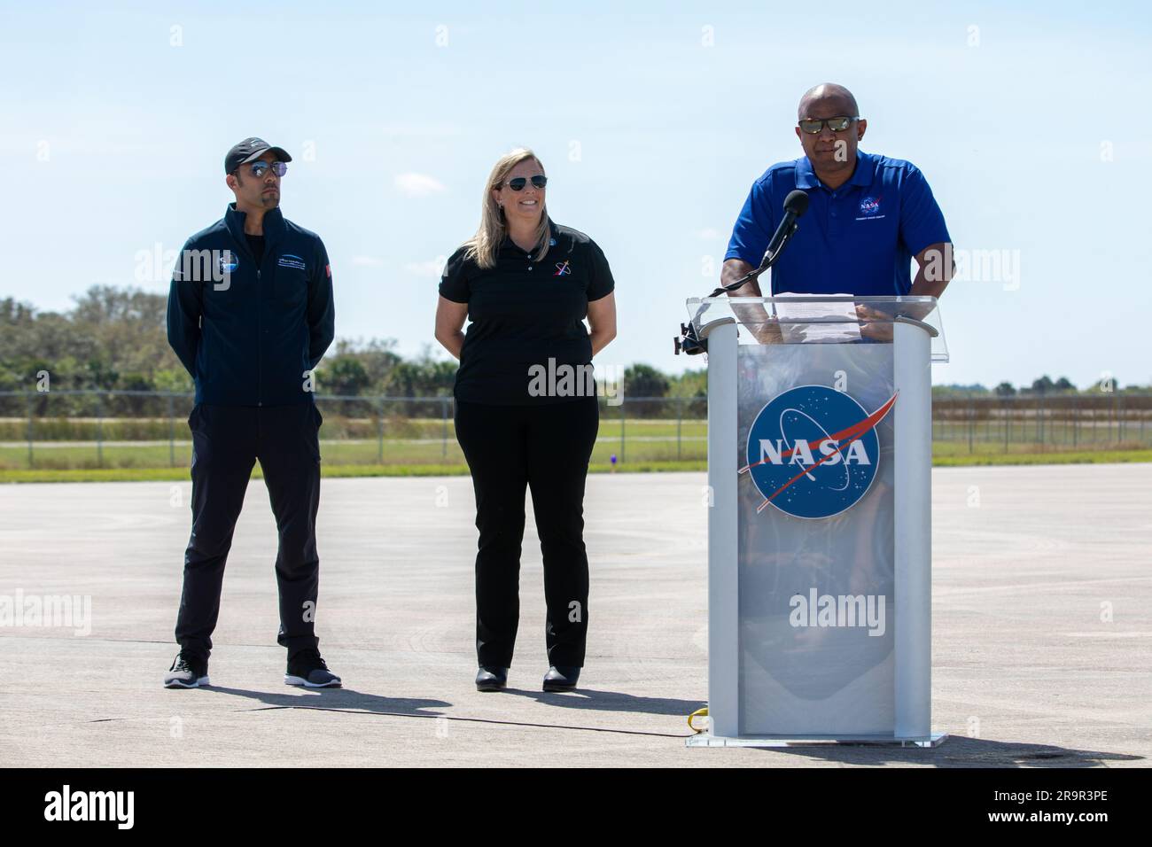 NASA/SpaceX Crew-6 Astronauts Arrival. Kennedy Space Center Deputy ...