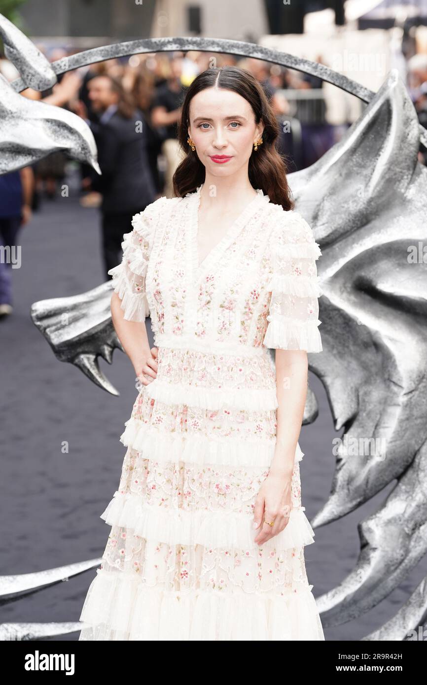 Aisha Fabienne Ross attending the UK premiere of The Witcher season 3 ...