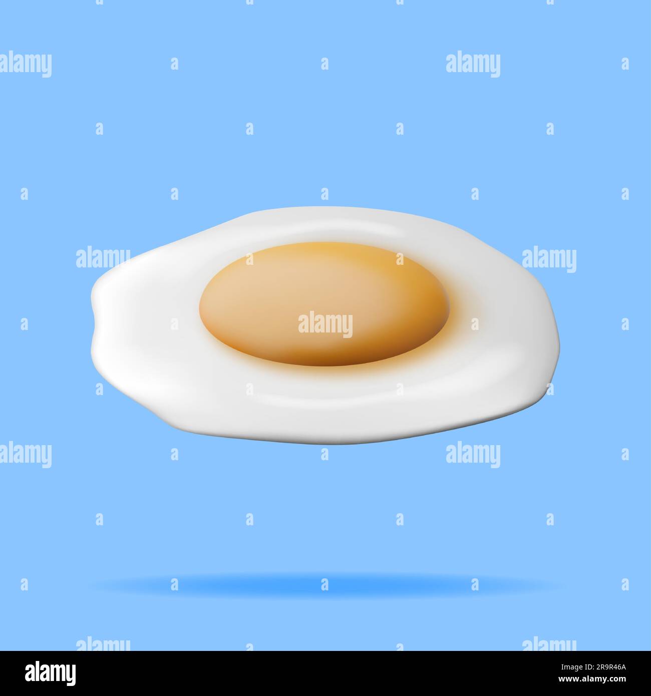 3D Fried Egg Isolated Stock Vector Image & Art - Alamy