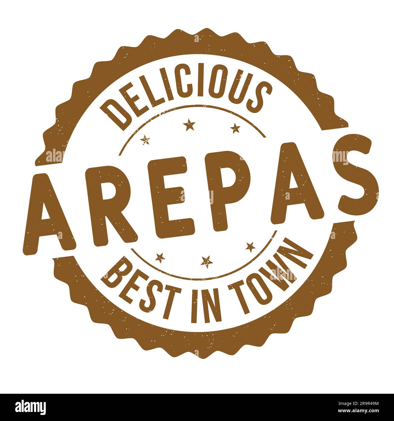 Arepas grunge rubber stamp on white background, vector illustration ...