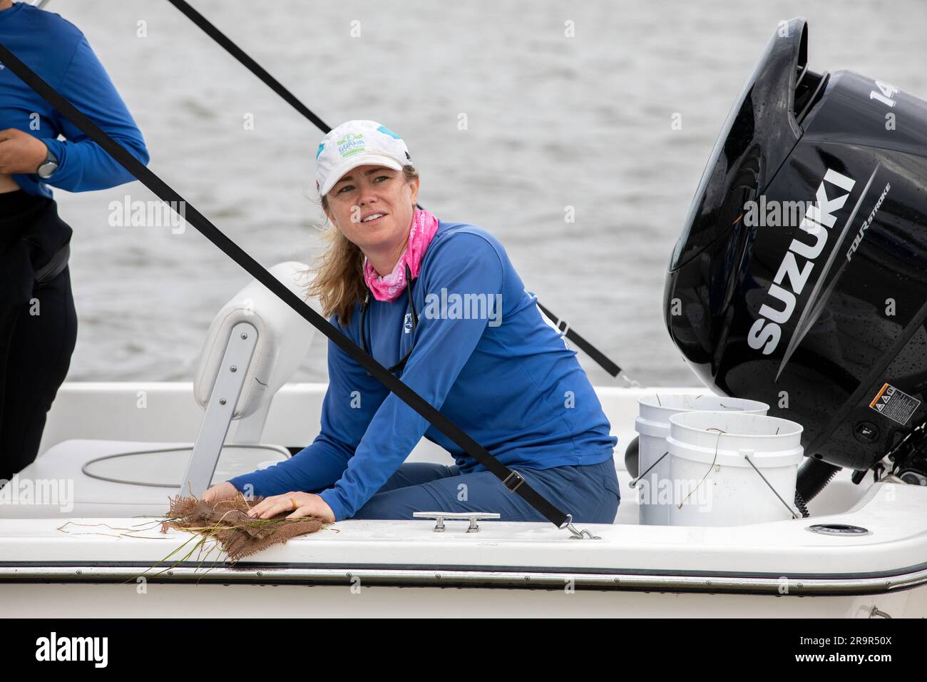 Sea Grass Restoration Project. Lorae Simpson, director of research and ...