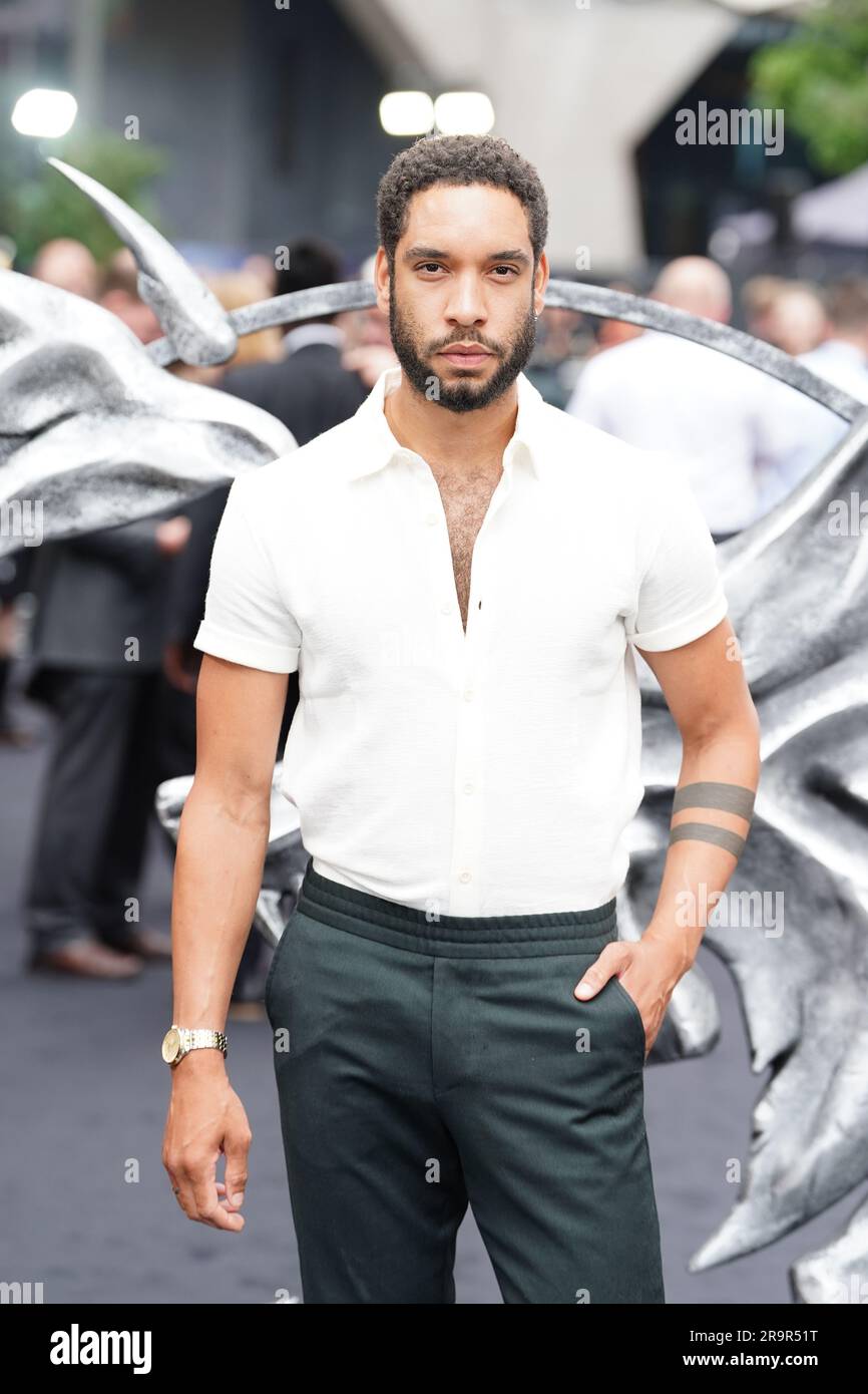 Royce Pierreson attending the UK premiere of The Witcher season 3, at ...