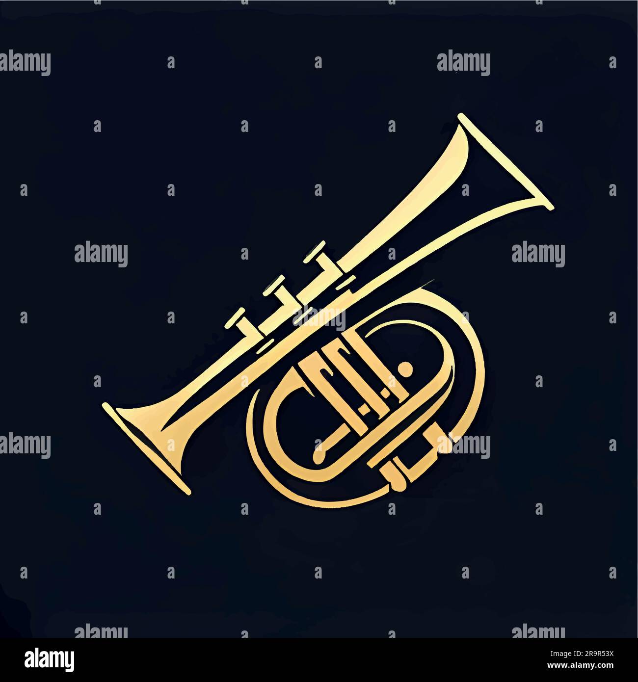 Trombone background Stock Vector Images - Alamy