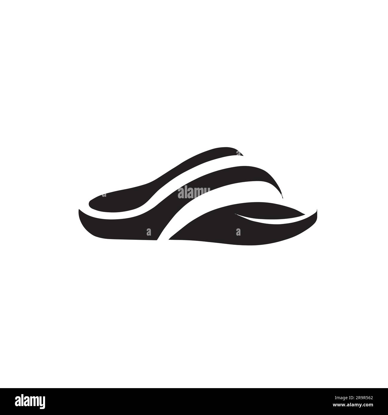 Flip flop shoes Black and White Stock Photos & Images - Alamy