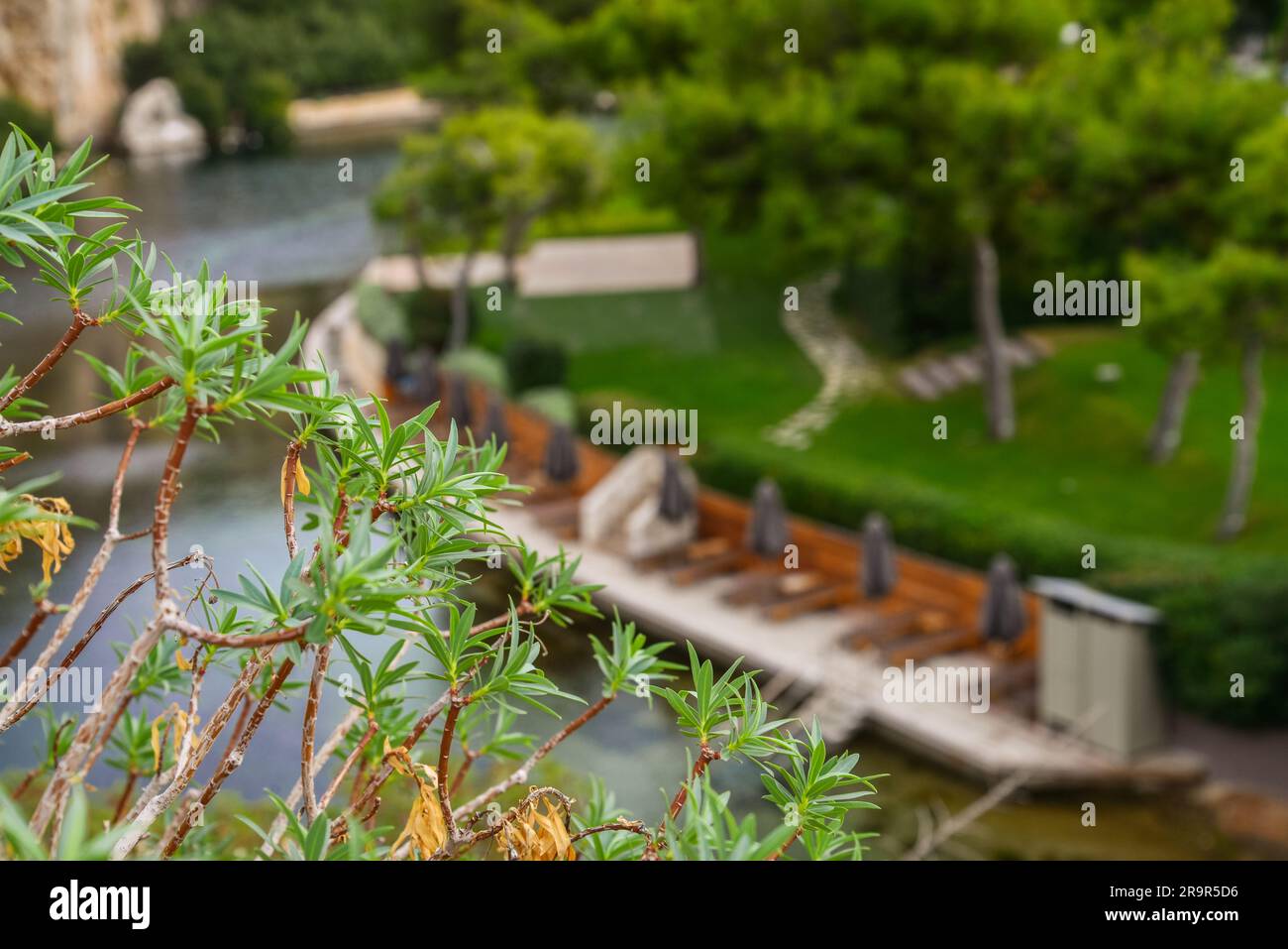 Vouliagmeni, Thermal Radonic Mineral Water Lake near Athen, Greece ...