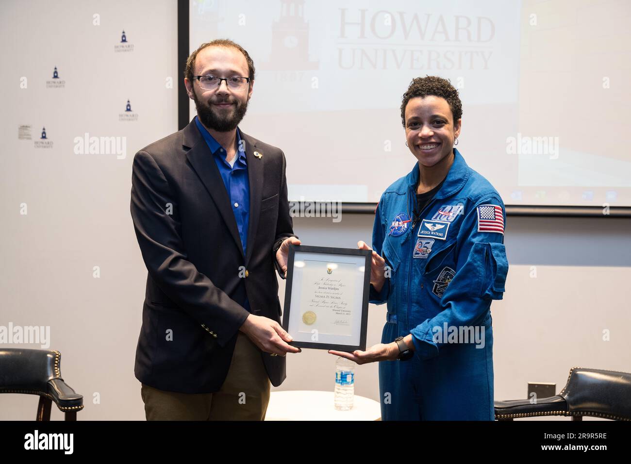 NASA astronaut Jessica Watkins received an award at Howard University ...