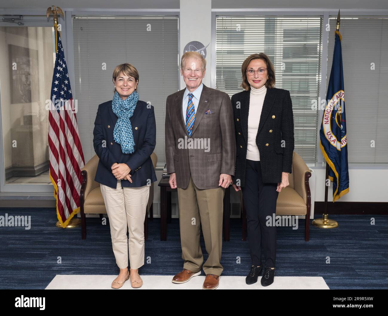 NASA Administrator Meets with Delegation from Monaco. From left to ...