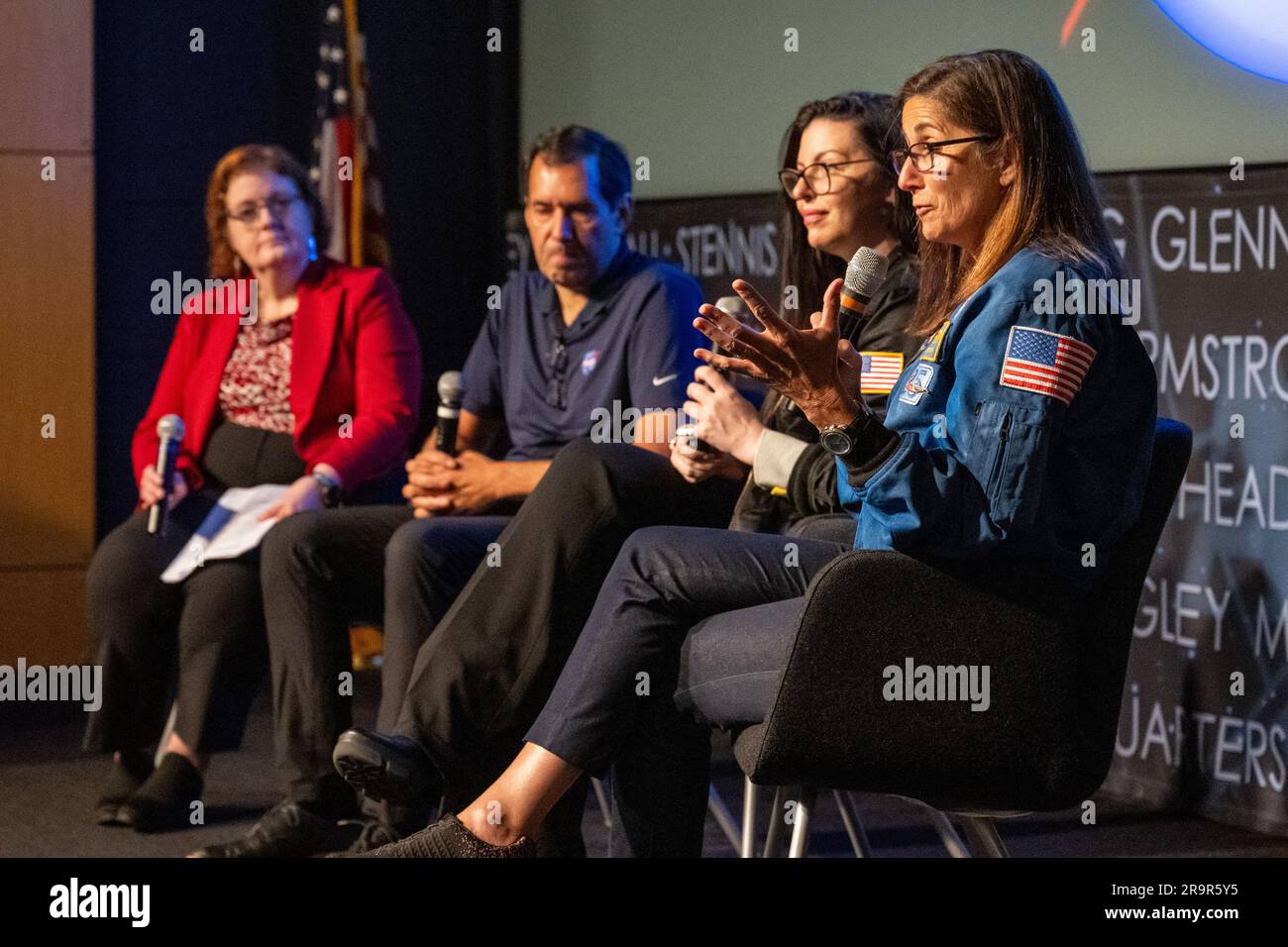 At the Earth Information Center on June 23, 2023, Julie Robinson, Mark ...