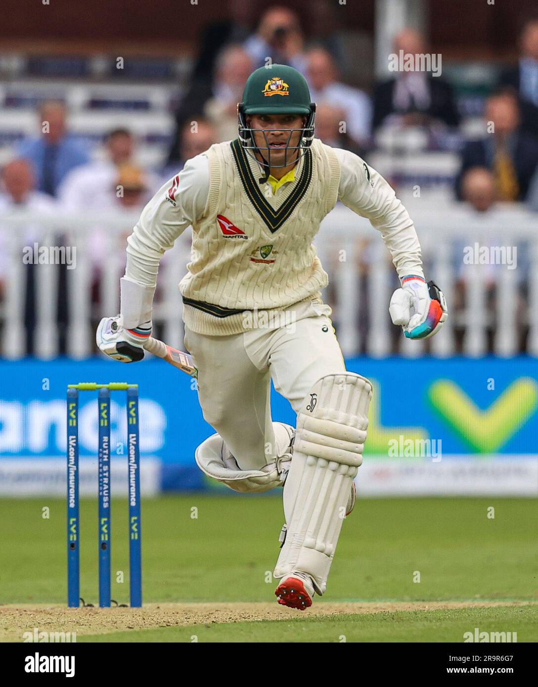 London, England. 28th June, 2023. Australia's Alex Carey during the ...