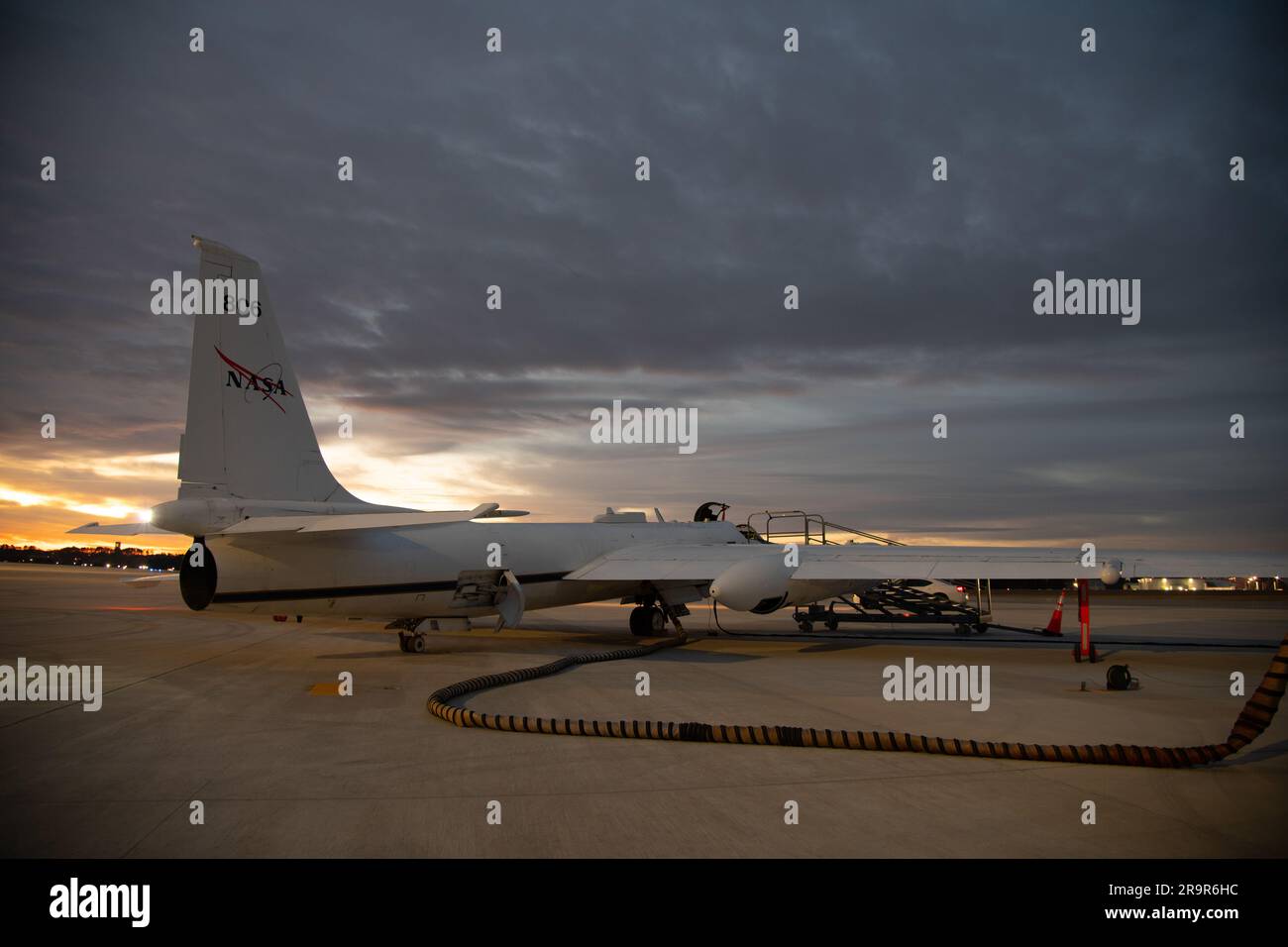 . The NASA ER-2 high-altitude aircraft was prepared to support the ...