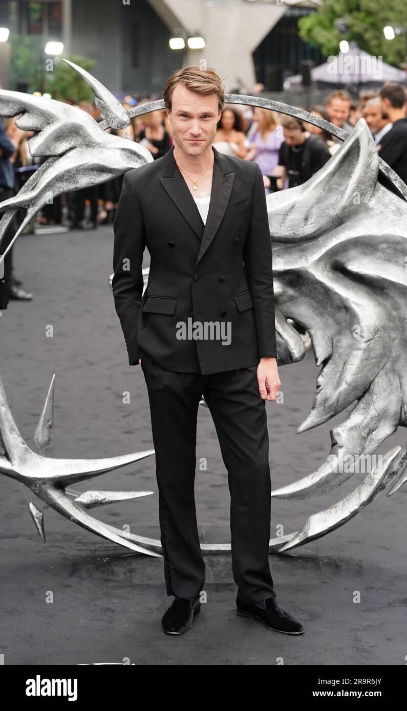 Hugh Skinner attending the UK premiere of The Witcher season 3, at the ... Hugh Skinner attending the UK premiere of The Witcher season 3, at the ...