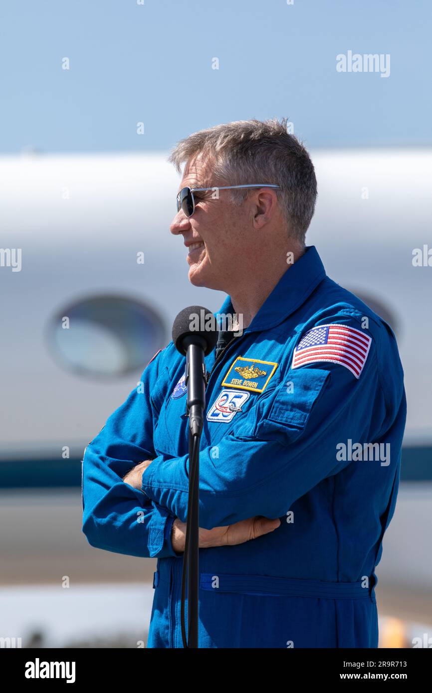 NASA/SpaceX Crew-6 Astronauts Arrival. NASA astronaut Stephen Bowen ...