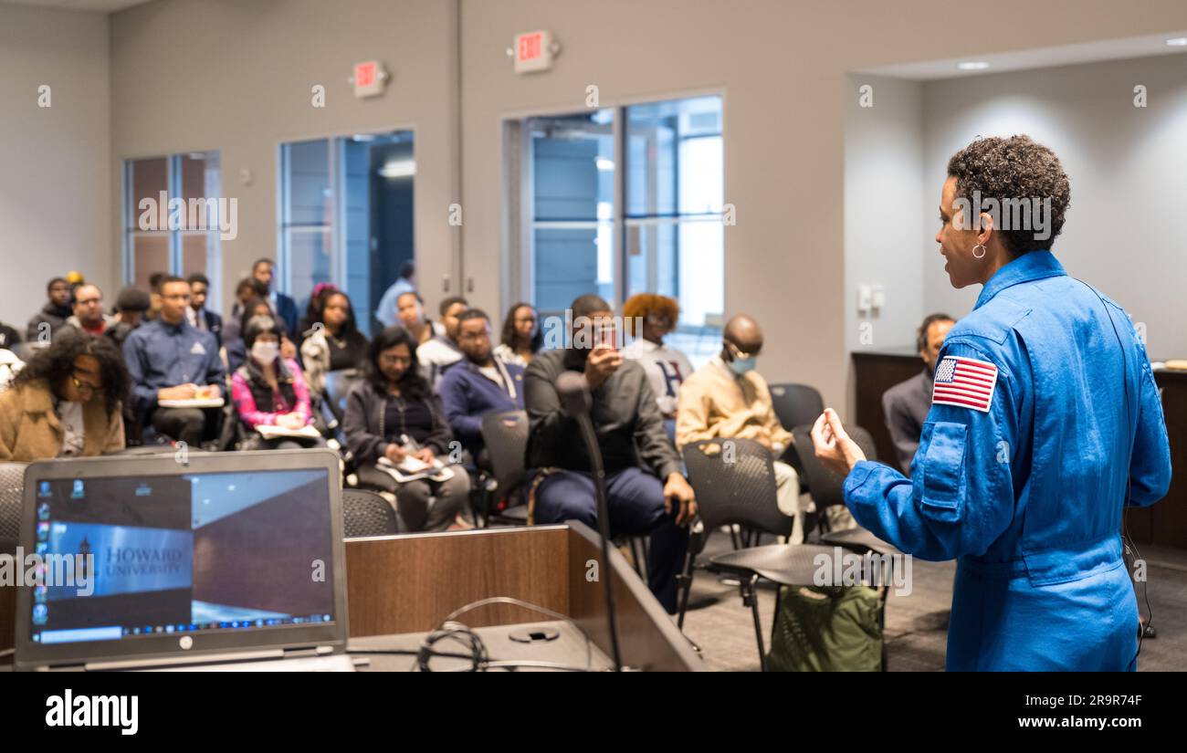 NASA astronaut Jessica Watkins spoke at Howard University on March 31 ...