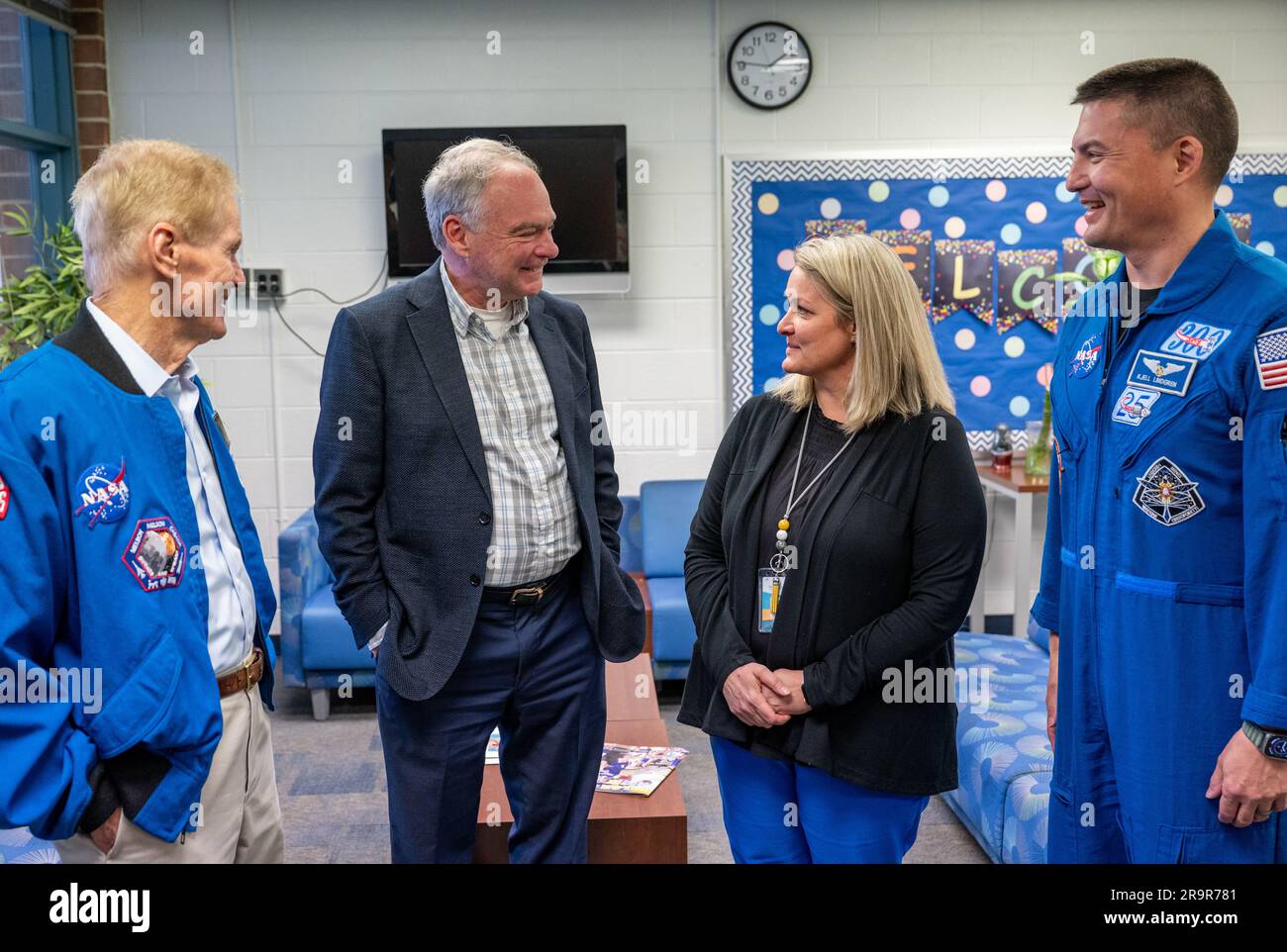 NASA Administrator Bill Nelson, Senator Tim Kaine, Principal Tracey ...