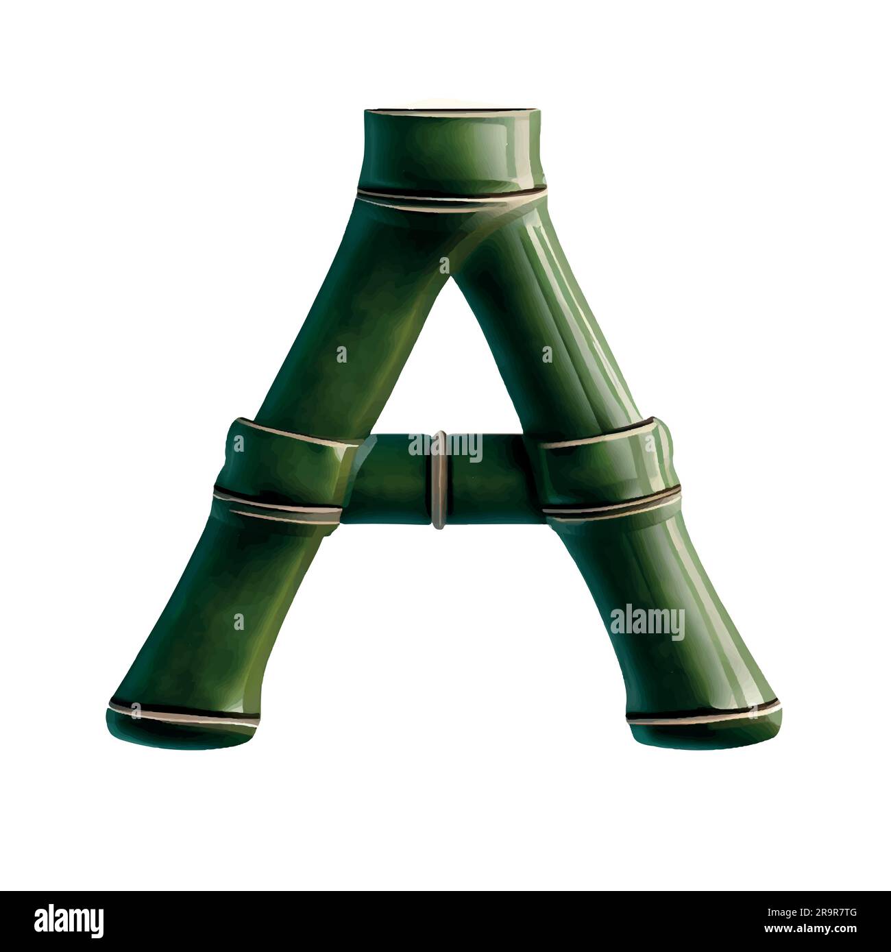 Capital letter a in bamboo hi-res stock photography and images - Alamy