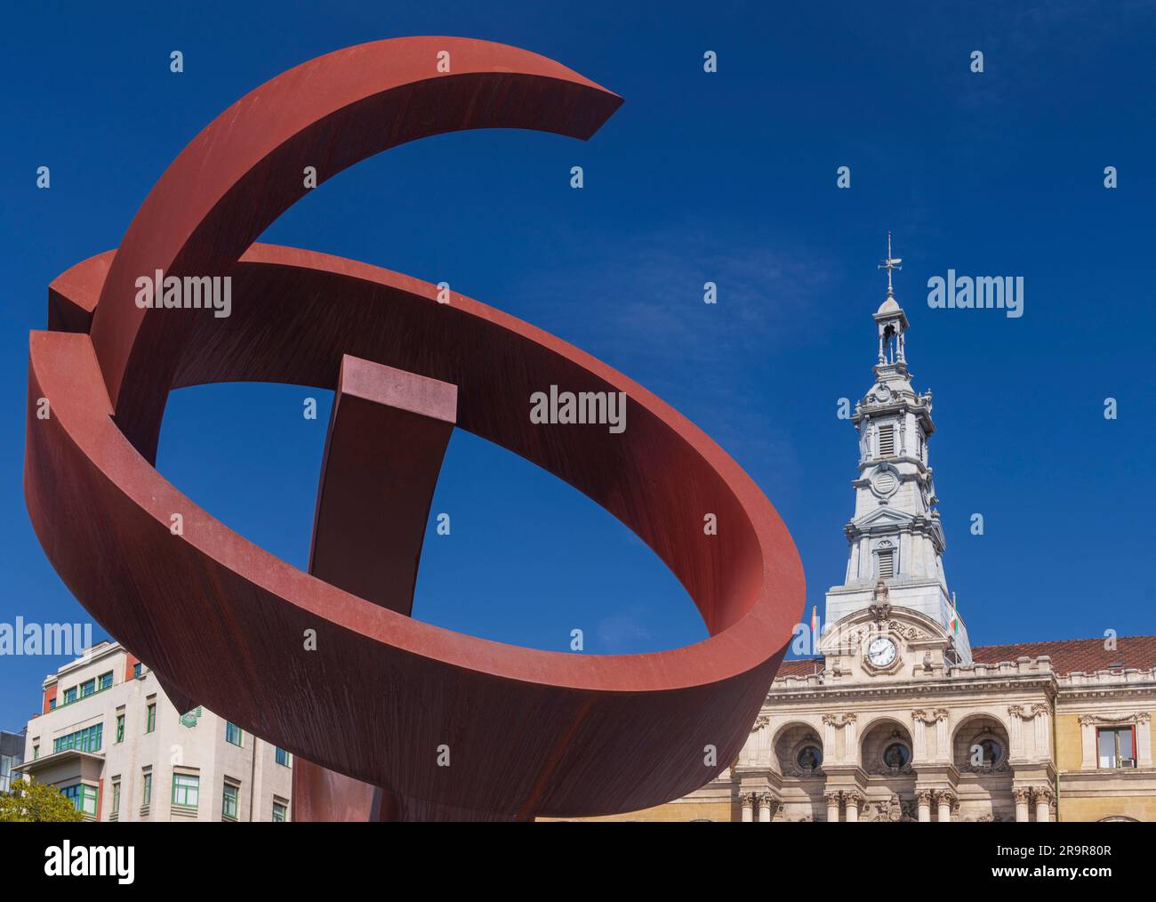 Spain, Basque Country, Bilbao, City Hall in the Baroque style dating ...