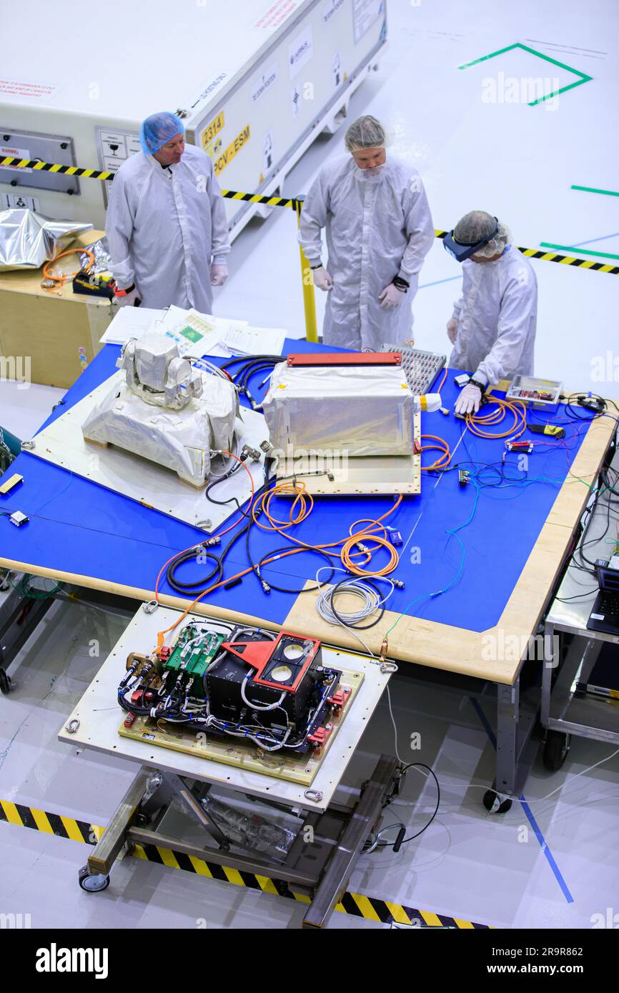 OpComm Delivery For Orion Artemis II. Inside the high bay of the Neil ...