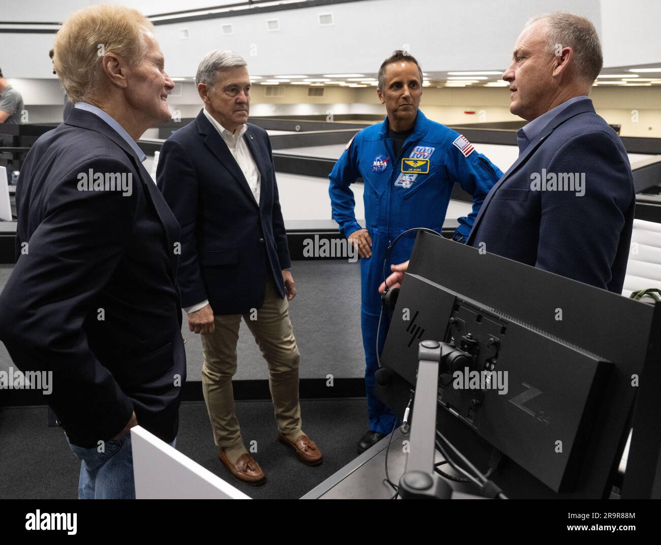 NASA’s SpaceX Crew-6 Launch. NASA Administrator Bill Nelson, left, Bob ...