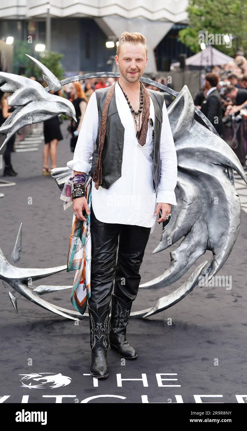 Tom Canton attending the UK premiere of The Witcher season 3, at the ...