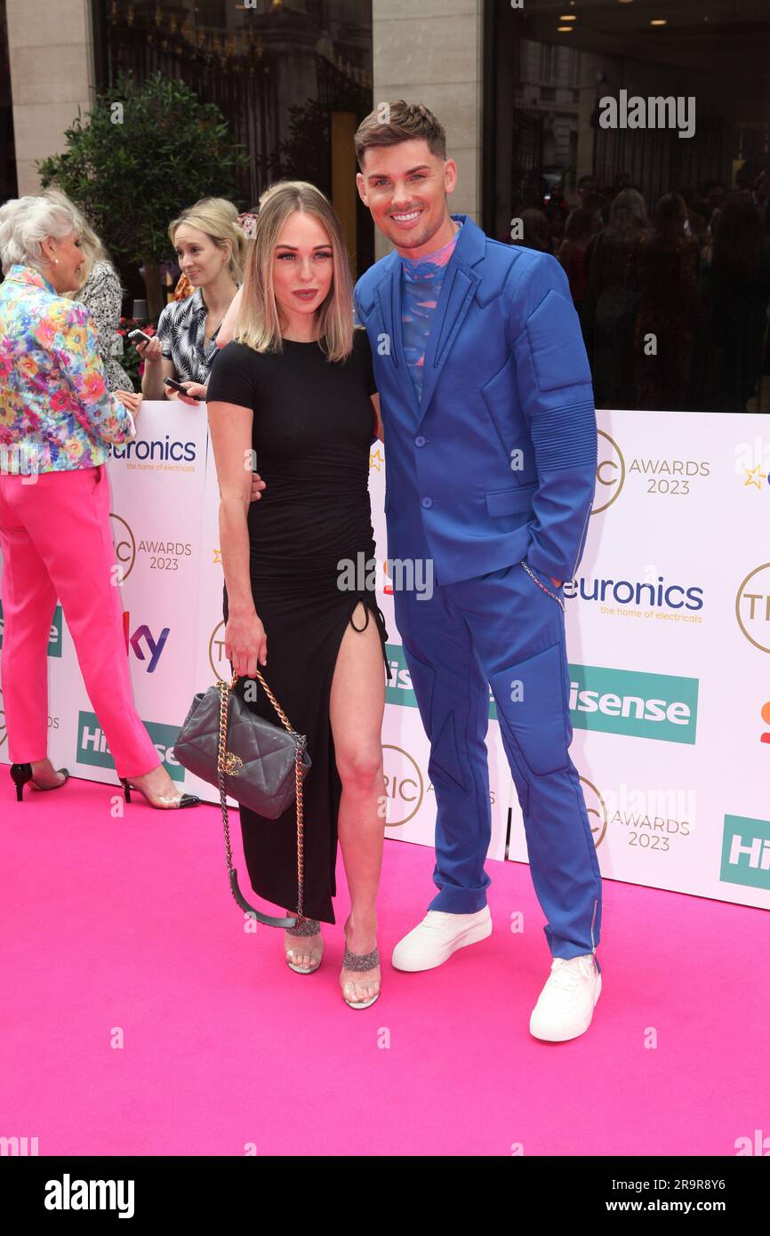 London, UK. Jorgie Porter and Kieron Richardson at The TRIC Awards ...