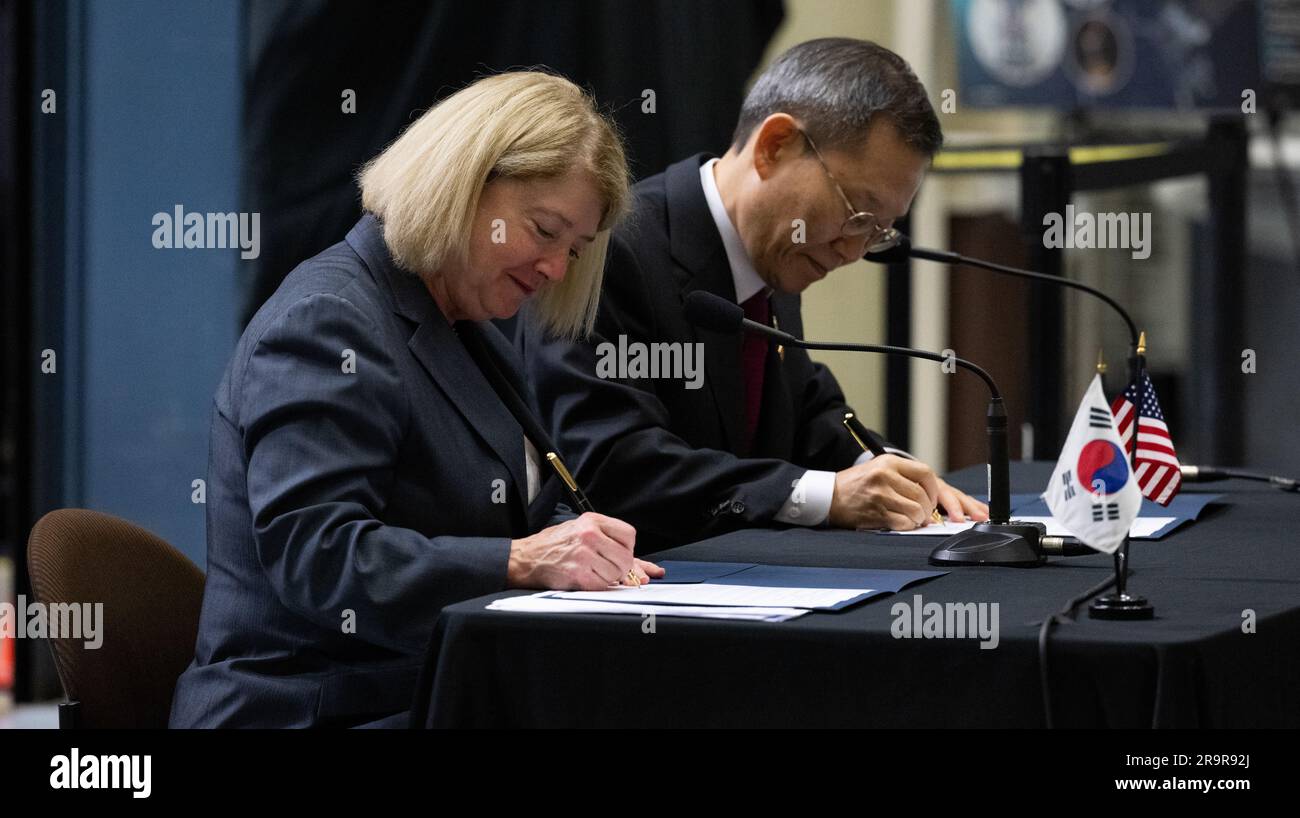 On April 25, 2023, NASA Deputy Administrator Pam Melroy and MSIT ...