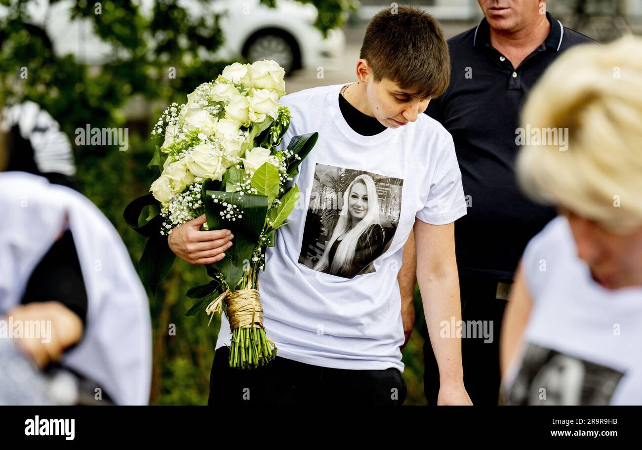 THE HAGUE - 28/06/2023, Interested parties during a silent march for ...